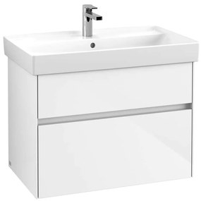 Villeroy & Boch Collaro - Umyvadlová skříňka, 75x55x44 cm, 2 zásuvky, Glossy White C01000DH