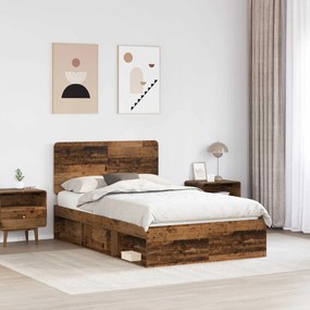 Rám postele Staré dřevo 120 x 200 cm Masivní borové dřevo 3412513