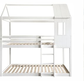 Montessori patrová postel 90x200, bílá, Atrisa Kondela 0000238744