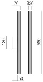 Redo 01-4058 - LED Stmívatelné nástěnné svítidlo NIKOS LED/10W/230V CRI 90 zlatá