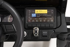Ramiz Jeep Wrangler Rubicon LIFT elektrické autíčko pro děti bílé