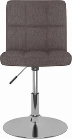 Otočná jídelní židle taupe textil 3087477