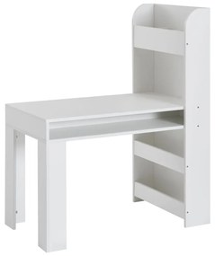 Bruxxi Psací stůl Heler, 90 cm, bílá