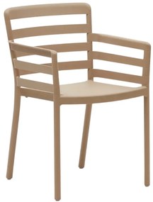 OnaDnes -20% Béžová plastová zahradní židle Kave Home Nariet