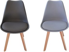 Bestent Jídelní židle tmavě šedá skandinávský styl Basic