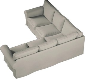Potah na pohovku IKEA  Ektorp rohová barva béžová látka pletený vzor