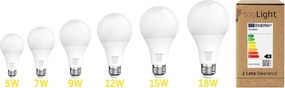 Toolight Toolight, LED žárovka E27, 18W, 1440lm, 6000K studená bílá, RSL034, OSW-20019
