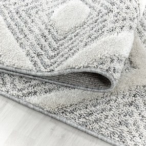 Ayyildiz, Kusový koberec Pisa 4707 Grey, 80x250, šedá, ložnice