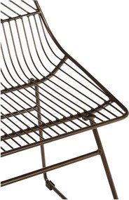 Kovová jídelní židle v bronzové barvě District – Premier Housewares