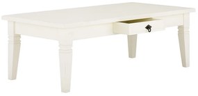 Massive home | Bílý konferenční stolek Catalina masiv borovice MH1387W