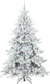 Umělý Skládací Vánoční Strom s stojanem Bílá 210 cm PVC a ocel 3397734
