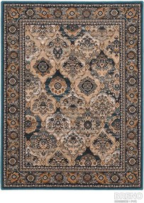 Breno Kusový koberec ISFAHAN FORENZA emerald, 240x340 cm, Hnědá/Vícebarevné
