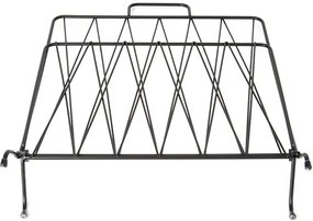 Stojan na noviny Diamond Raster černý 40 × 27 × 56 cm