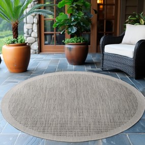 Ayyildiz, Kusový koberec Giza 1410 Grey kruh, 200x200 (průměr) kruh, šedá, chodba / předsíň