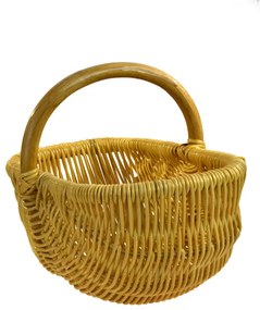 Vingo Ratanový košík na nákup medový Rozměry (cm): velký 47x 37, v. 38, v. opletu 20