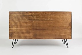 Komoda Avola 137 cm z masivu černá/ořech