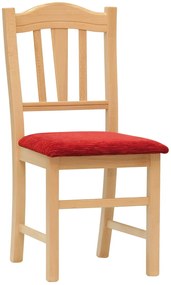 Stima Židle SILVANA s čalouněným sedákem Odstín: Moření Dubové, Látky: LUX bordo 15