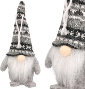 Vánoční figurka látkového skřítka s visícíma nohama 18 cm