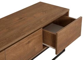 Designový TV stolek Balwina 140 cm vzor ořech
