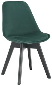 Židle, emerald Velvet látka/černá, Tempo Kondela LORITA