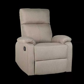 LuxuryForm DESIGN Televizní křeslo CARLOS s polohováním - béžové