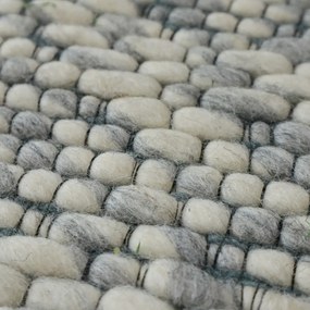 Asra, Kusový ručně tkaný koberec Woolen 4 Grey, 150x240, šedá, ložnice