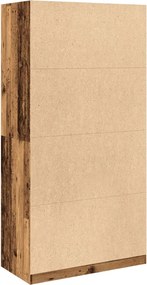 Šatní skříň old wood 100 x 50 x 200 cm kompozitní dřevo 3307736