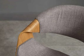 Designová jídelní židle Taariq šedá