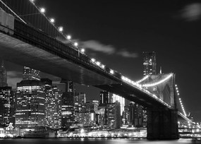 Fototapeta na míru Brooklynský Most v Noci | Vliesová fototapeta na zed' | DFTNS2469
