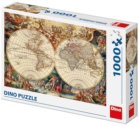 Dino Puzzle Historická mapa 1000 dílků