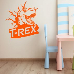 Živá Zeď Samolepka na zeď Dinosaurus T-REX Barva: černá