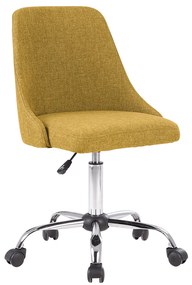 Kancelářská židle, žlutá/chrom, Tempo Kondela EDIZ