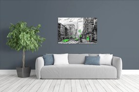 Malvis ® Obraz New York zelený Velikost: 120x80 cm