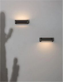 NV 9195062 Venkovní nástěnné svítidlo VOLVER černý litý hliník akrylový difuzor LED 7W 3000K 220-240V 150st. IP54 - NOVA LUCE