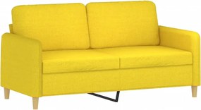 3dílná sedací souprava s poduškami světle žlutá textil 3202099