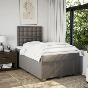 Box spring postel s matrací taupe 120x190 cm textil 3293925