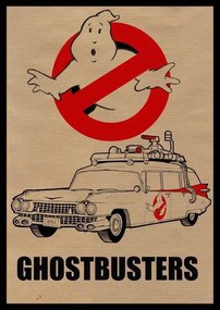 Plechová cedule Ghostbusters Velikost: A4 (30 x 20 cm)