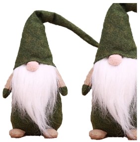 Flamenco Mystique Santa Claus, vánoční trpaslík, 44 cm, plyš, KSN22ZIE