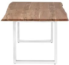 Jídelní stůl Keens akacia white 140 x 90 cm