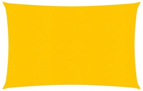 311564 vidaXL Stínící plachta 160 g/m² žlutá 2,5 x 4 m HDPE