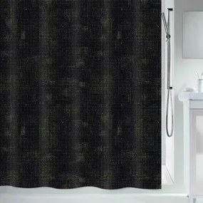 Spirella GEORGES sprchový závěs 180 x 200 cm černo-zlatý / polyester