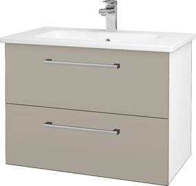 Dřevojas Koupelnová skříň GIO SZZ2 80 Varianta: N01 Bílá lesk / Úchytka T02 / N08 Cosmo