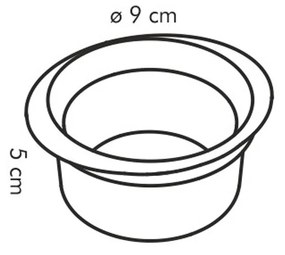 Miska na muffiny GUSTO ø 9 cm, 2 ks