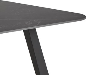 ACTONA Jídelní stůl ANTALYA černý 180x90 cm