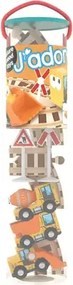 J'Adore Vláčkodráha Construction Squad Set / Dřevo / 15 dílů / od 18 m