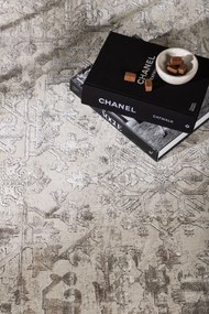 Obdélníkový koberec Cleo, stříbrný, 290x200