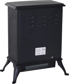 HOMCOM Elektrokamin Krb Krbová kamna Elektrický nástěnný krb (Model6)