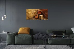 Obrazy na plátně Kytaru hat židle 125x50 cm