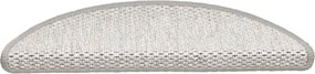 Samolepící nášlapy na schody vzhled sisal 30ks 56x17x3cm béžové 3365858