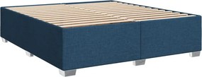 Box spring postel s matrací modrá 180x200 cm textil 3290566